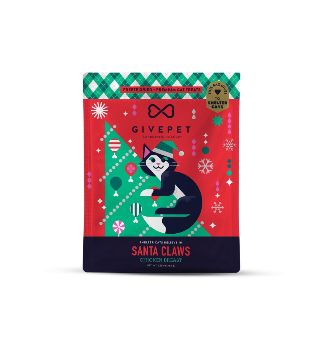 Santa Claws Freeze-Dried Cat Treats | GivePet